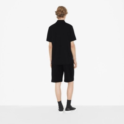 Burberry Logo Motif Embroidered Polo Shirt