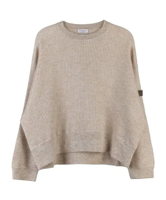 Brunello Cucinelli Ribbed Long Sleeve Sweater