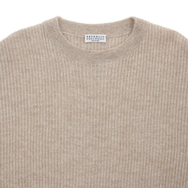 Brunello Cucinelli Ribbed Long Sleeve Sweater