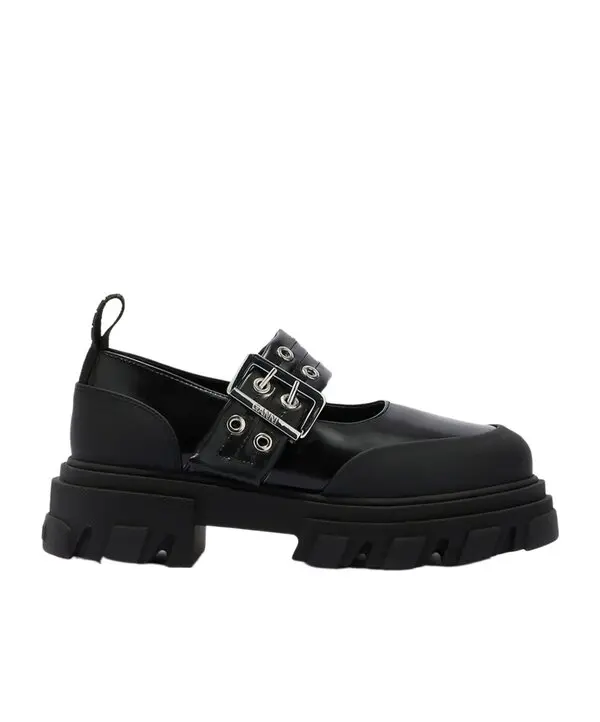 GANNI Buckled Eyelet-detail Pumps