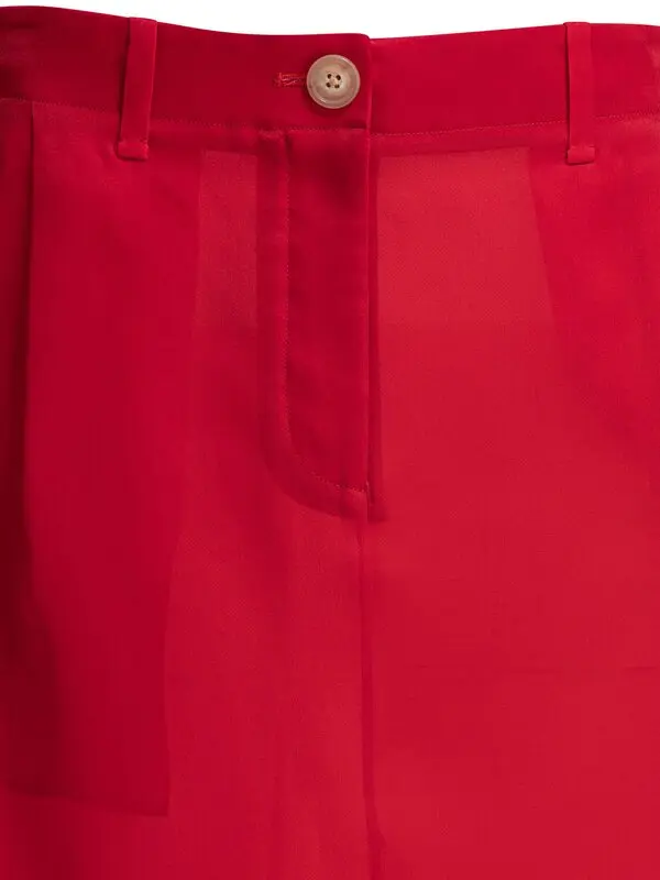 Khaite Lucian Maxi Skirt - Raspberry