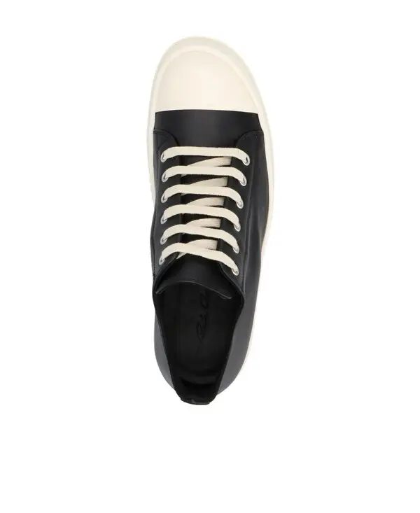 Rick Owens High-top Lace-up Sneakers - Black