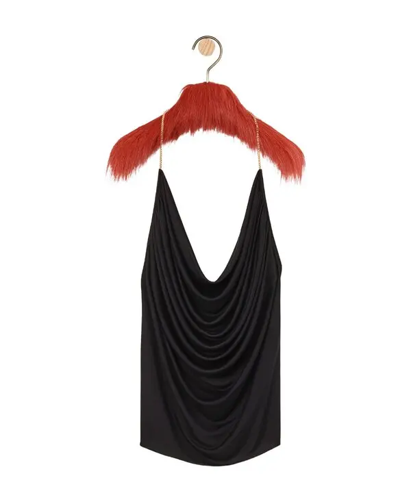 Loewe Chain Draped Silk Top
