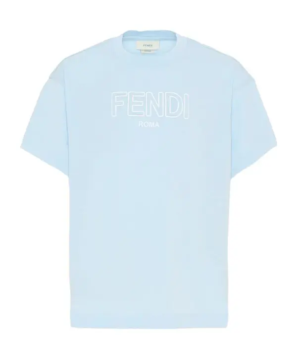 Fendi Short-sleeved T-shirt - Light Blue