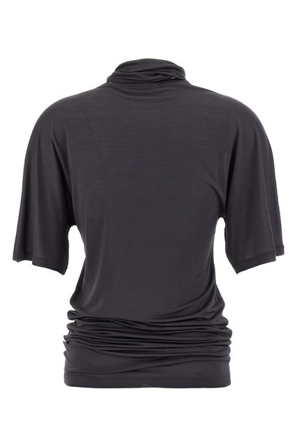 LEMAIRE Short Sleeved Scarf Detailed Blouse