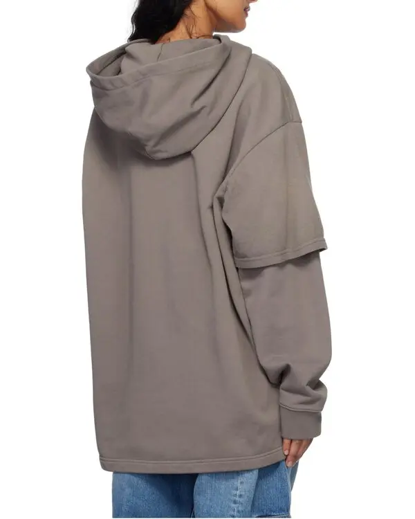 Acne Studios Double Layered Hoodie - Grey