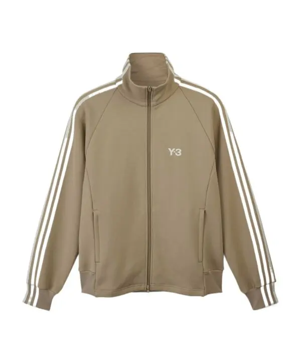Y3 3-stripe Zip Track Jacket - Nude
