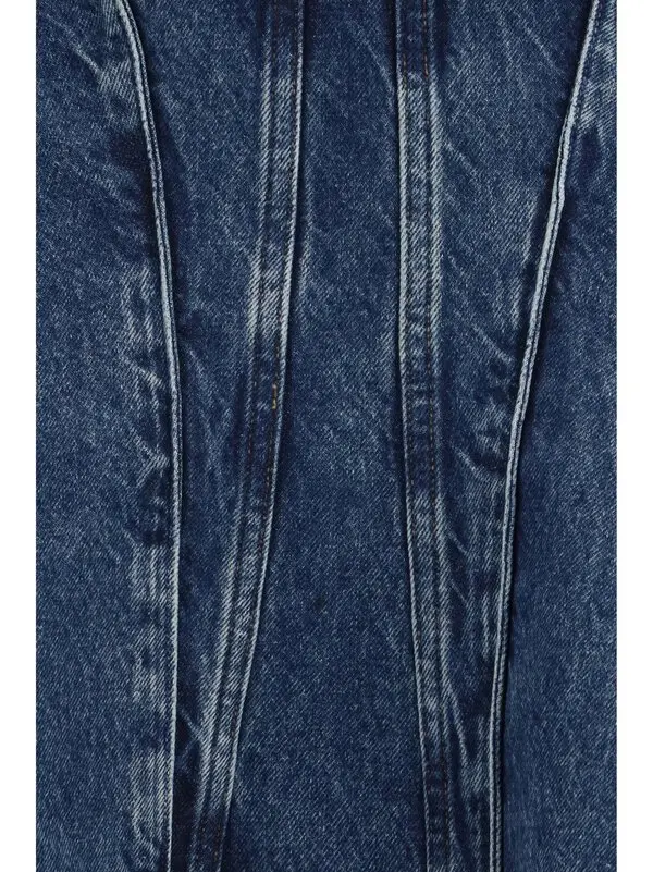 AGOLDE Lara Strapless Denim Top