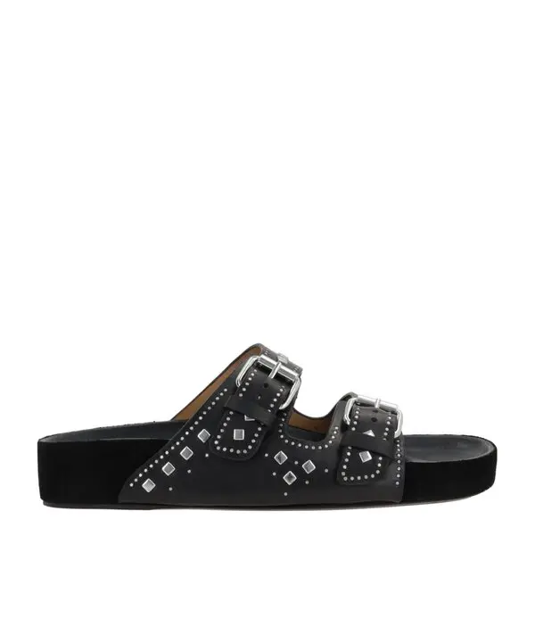 Isabel Marant Étoile Lennyo Studded Slip-on Slides - Black