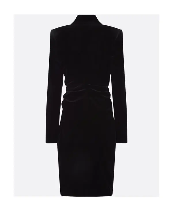 TOM FORD Velvet Plunge V-neck Midi Dress