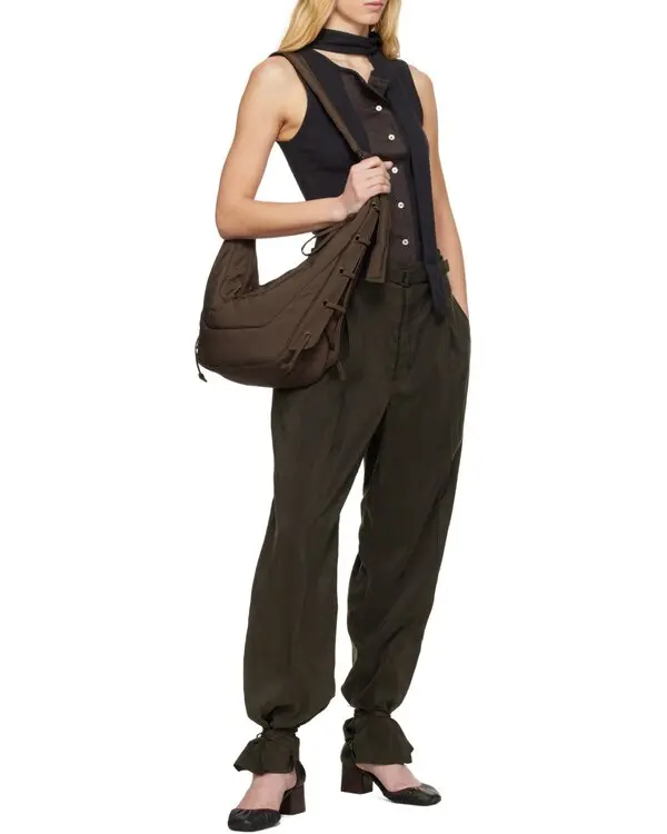 LEMAIRE Game Medium Zipped Shoulder Bag - Shiitake