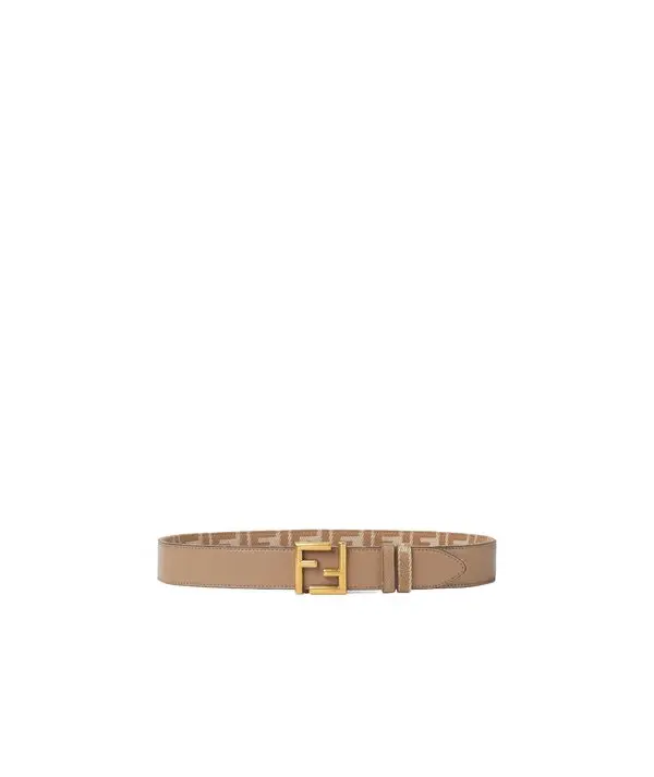 Fendi Ff Jacquard Buckle Reversible Belt