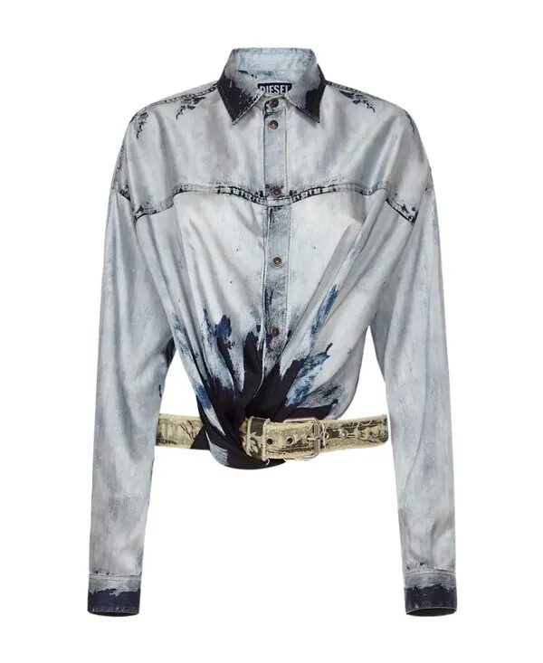 DIESEL® Camouflage Belt Shirt