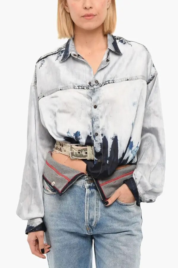 DIESEL® Camouflage Belt Shirt
