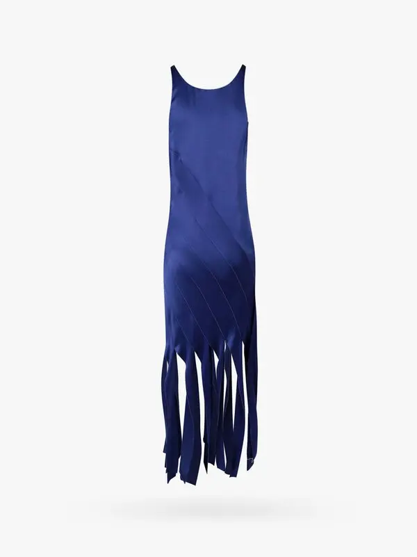 Stella McCartney Sleeveless Fringed Hem Dress