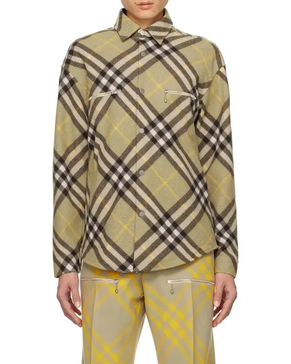 Burberry Long Sleeved Check Pattern Shirt