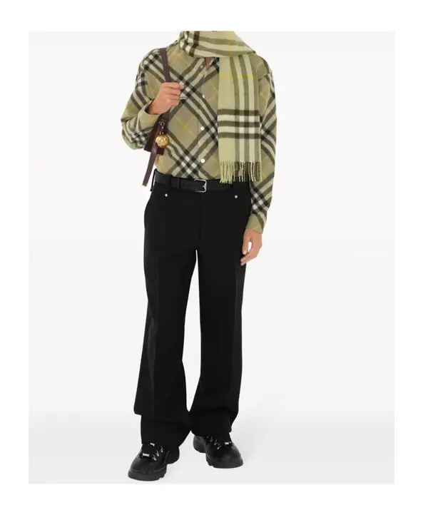 Burberry Long Sleeved Check Pattern Shirt