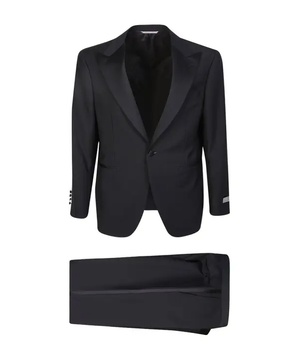 Canali Single-breasted Two-piece Suit - Black
