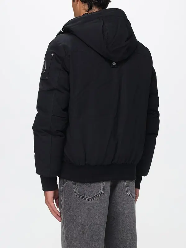 Moose Knuckles Hooded Down Jacket With Logo Detailing - No