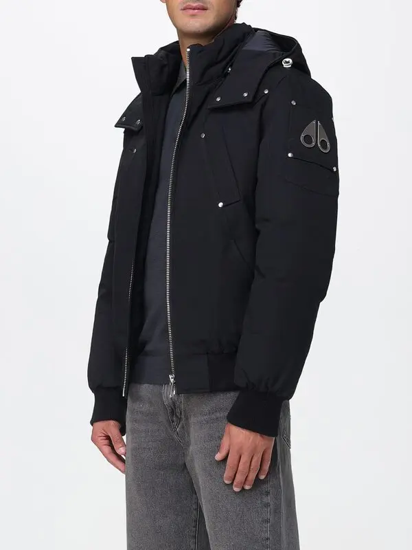 Moose Knuckles Hooded Down Jacket With Logo Detailing - No