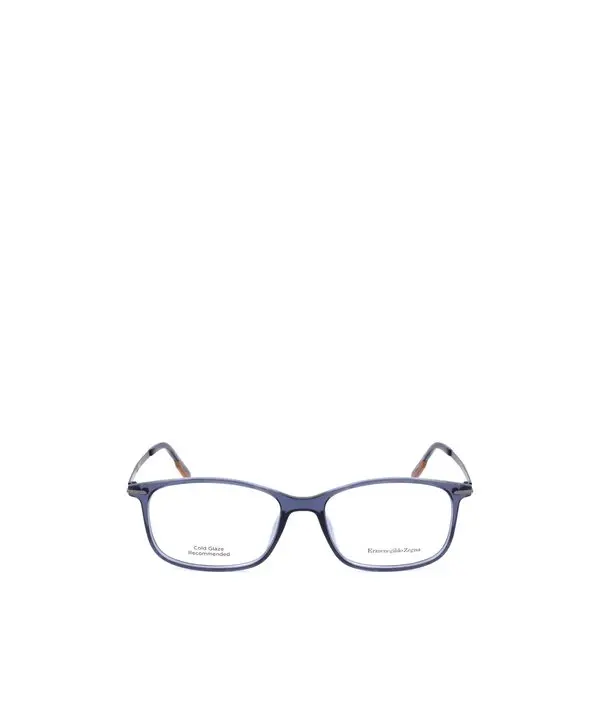 Zegna Geometric Frame Eyeglasses - White