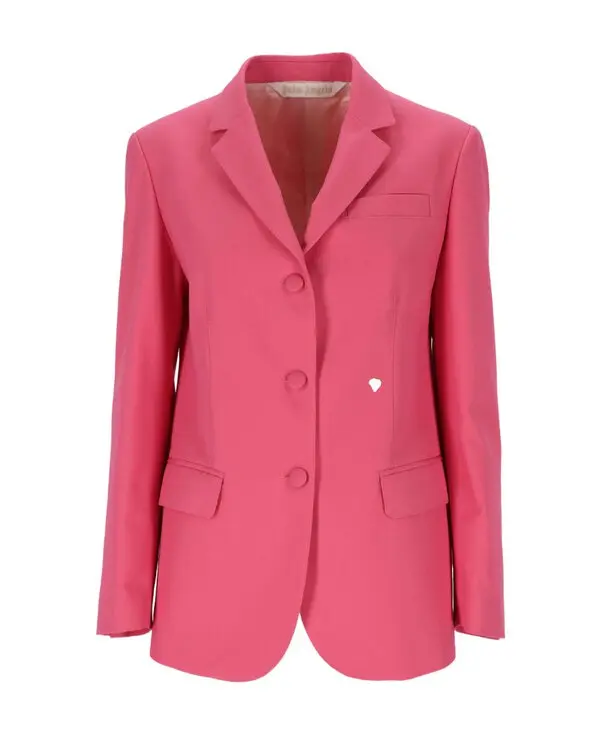 Palm Angels Miami Palm Tree Detailed Blazer