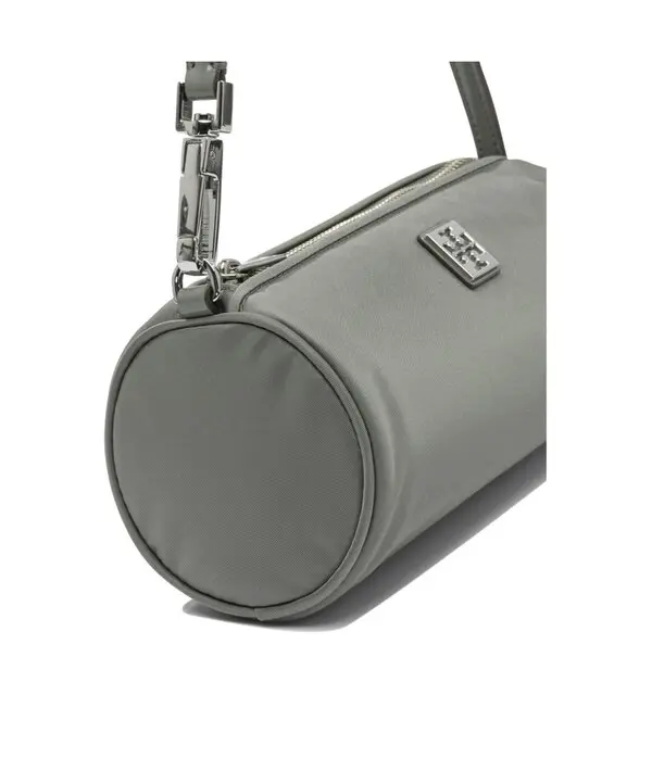 Tory Burch Virginia Zipped Cylinder Bag - Gray