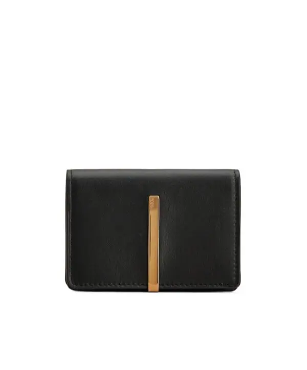 TOD'S Bar Snap Buttoned Wallet - Black