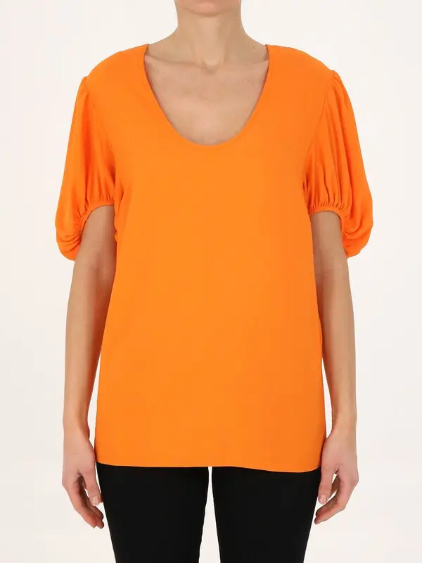 Stella McCartney Puff Sleeved Crewneck T-shirt