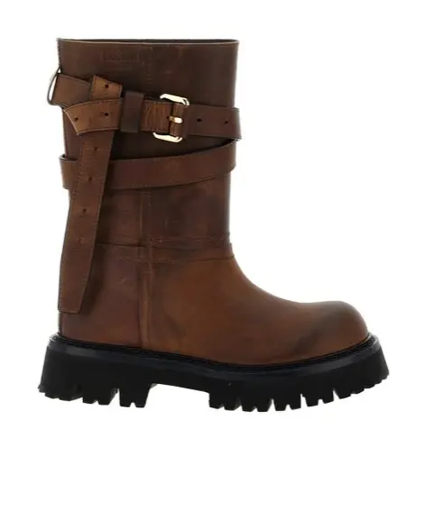 Moschino Belted Combat Boots
