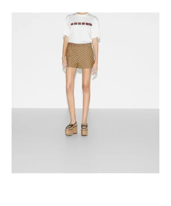 Gucci Logo Printed Crewneck T-shirt - White