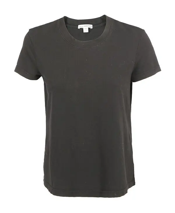 JAMES PERSE Cotton Short Sleeve Crewneck T-shirt - Black