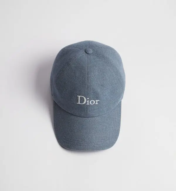 Dior Stonewashed Flannel Cap