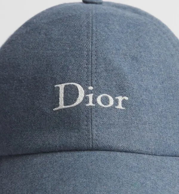 Dior Stonewashed Flannel Cap