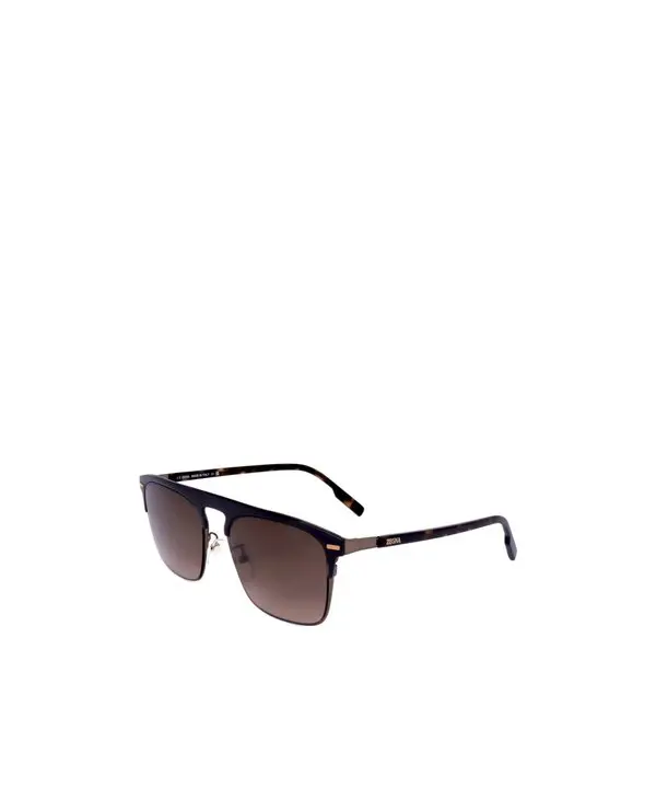 Zegna Square Frame Sunglasses