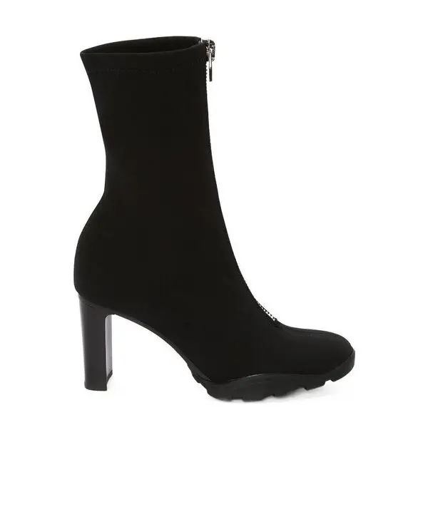 Alexander McQueen Slim Tread Zipped Ankle Boots - Black