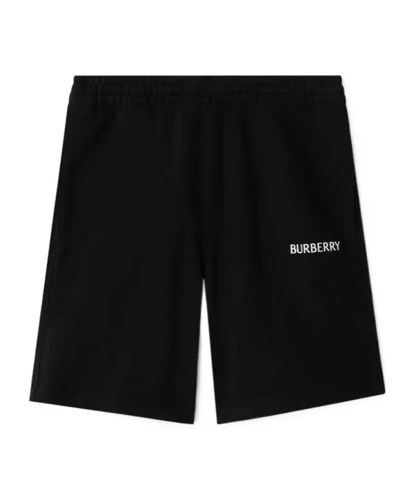 Burberry Logo Printed Track Shorts - Black