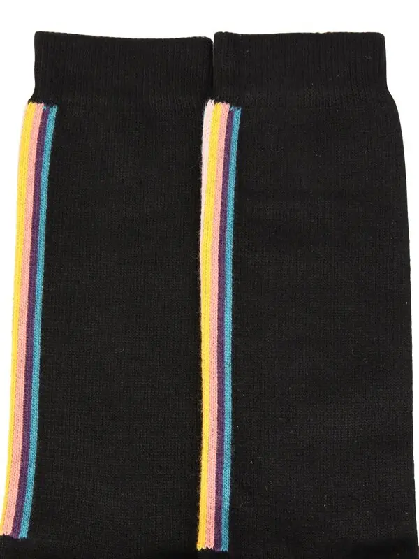 Paul Smith Crew Socks With Striped Detail