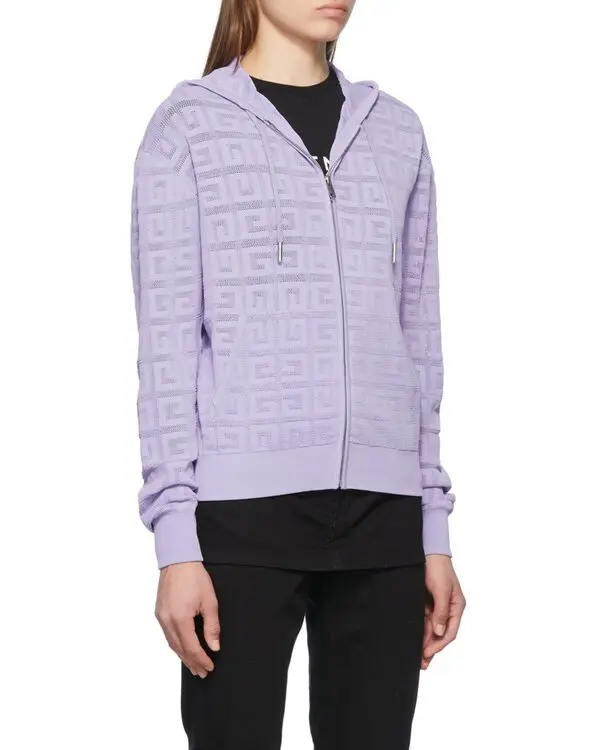 Givenchy 4g Monogram Lace Zip-up Hoodie