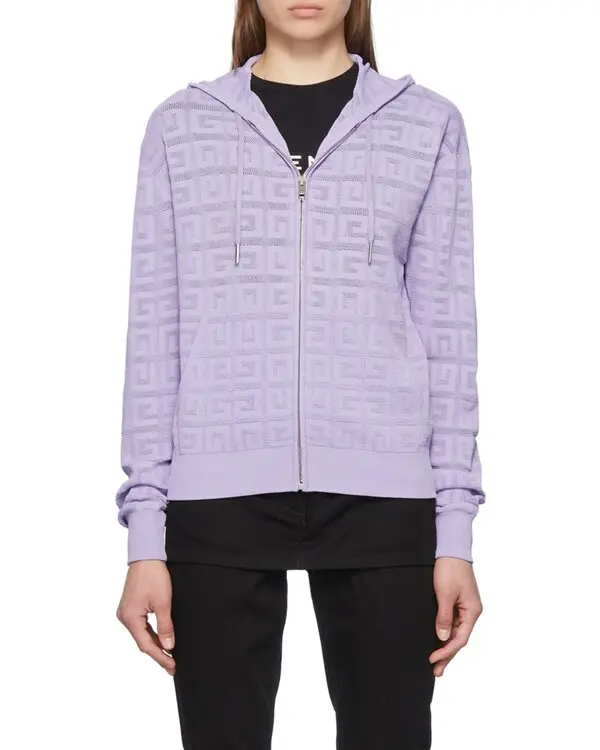 Givenchy 4g Monogram Lace Zip-up Hoodie