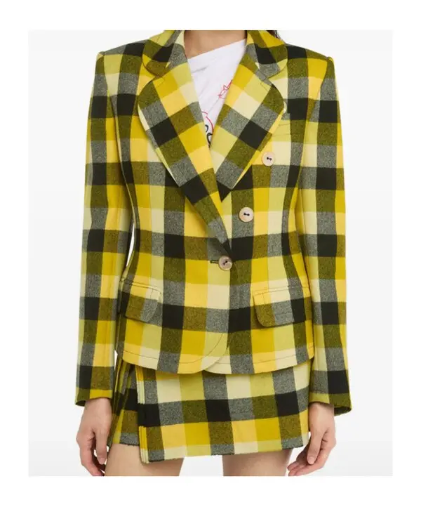 VIVIENNE WESTWOOD Checked Double-breasted Jacket