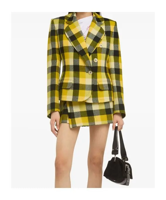 VIVIENNE WESTWOOD Checked Double-breasted Jacket