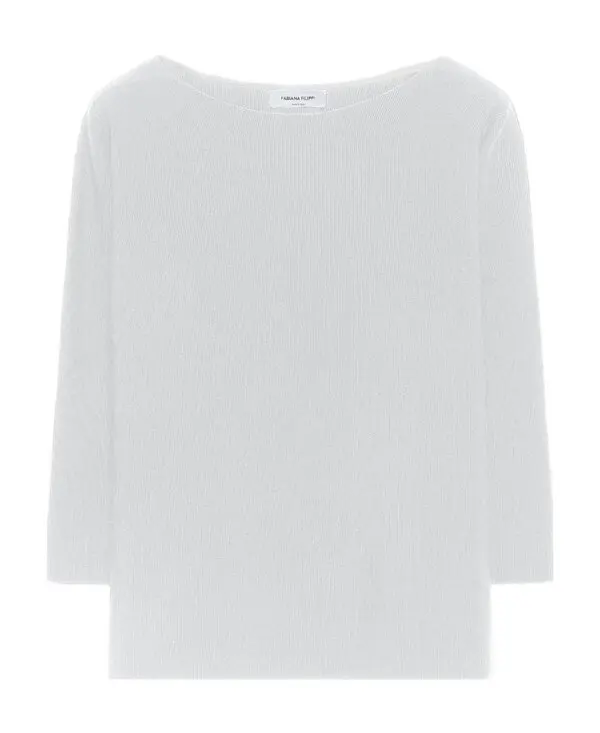 Fabiana Filippi Round Neck Sweater - White