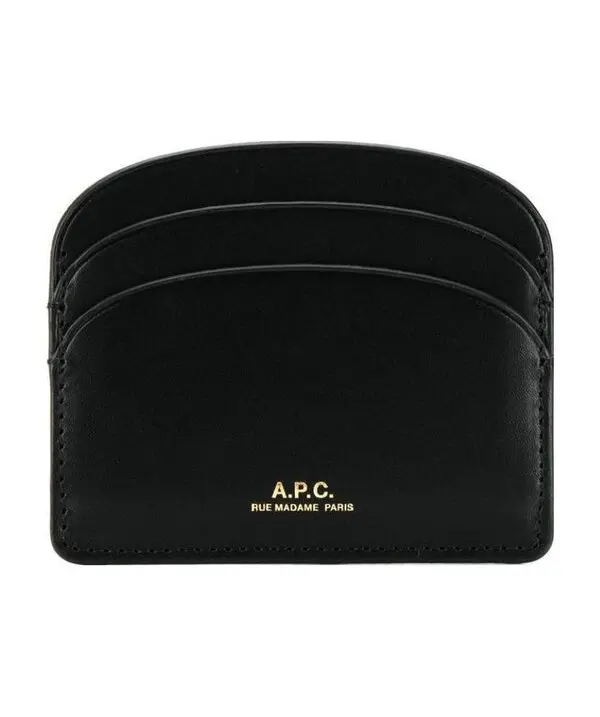 A.p.c. Demi Lune Cardholder - Black