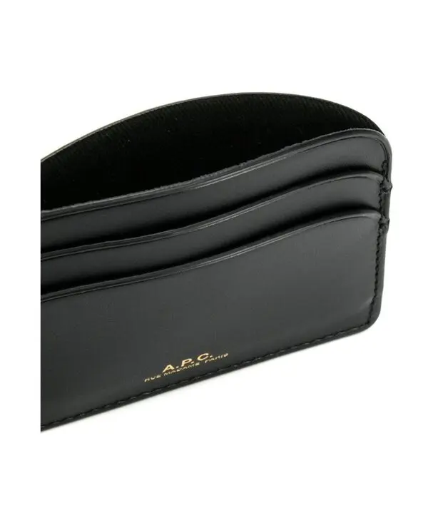 A.p.c. Demi Lune Cardholder - Black
