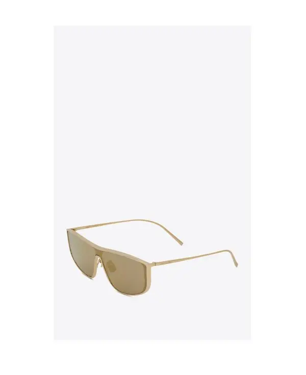Saint Laurent Rectangular Frame Sunglasses - Brown