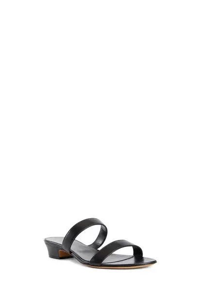 THE ROW Chunky Heel Sandals - Black