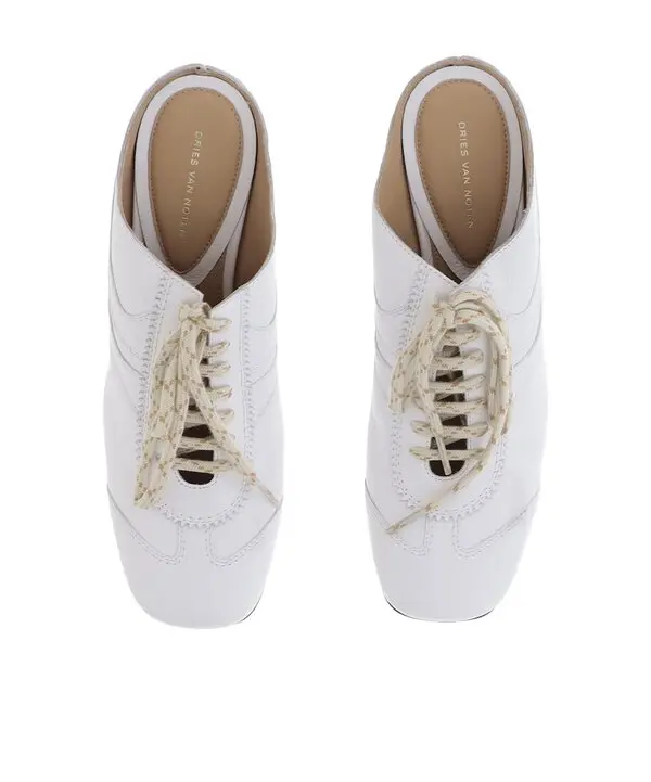 Dries Van Noten Slingback High-heeled Sandals - White