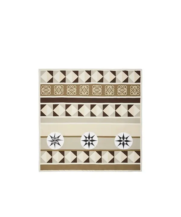Loewe Scarf In Silk - Nude