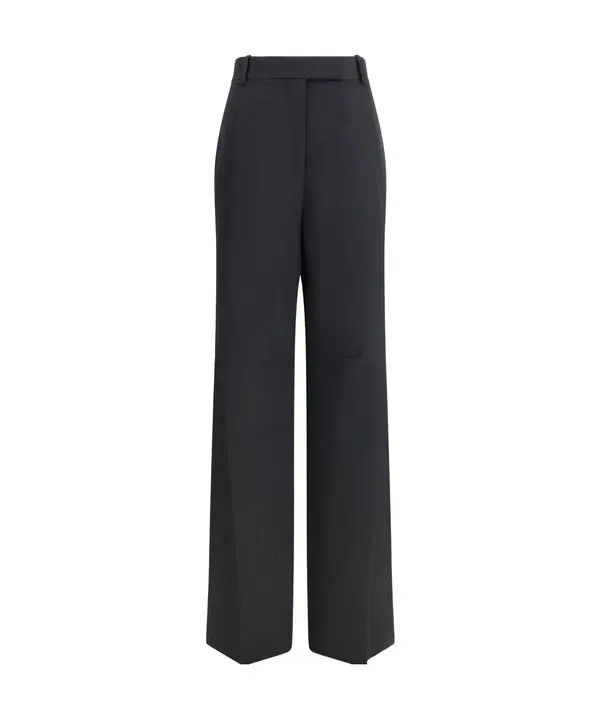 TOM FORD Wool Pleated Trousers - Black